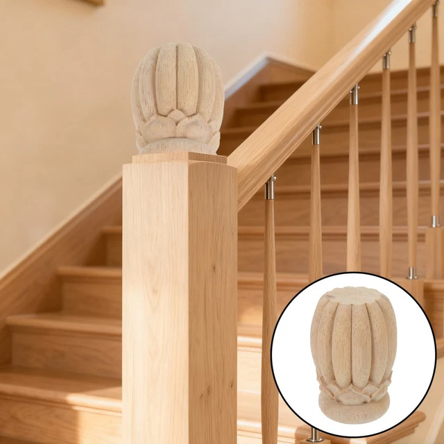EUROPEAN STYLE WOOD Carving Columns Fence Post Toppers Door Frame ...