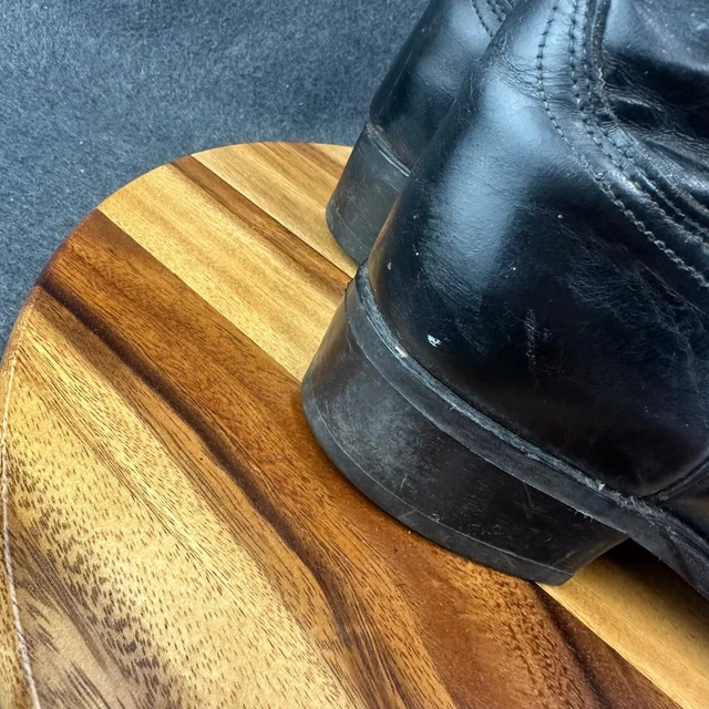 ACME BRAND 9080 Vtg Black Cowboy Boots Vulcan Soles Black Men's 8EW ...