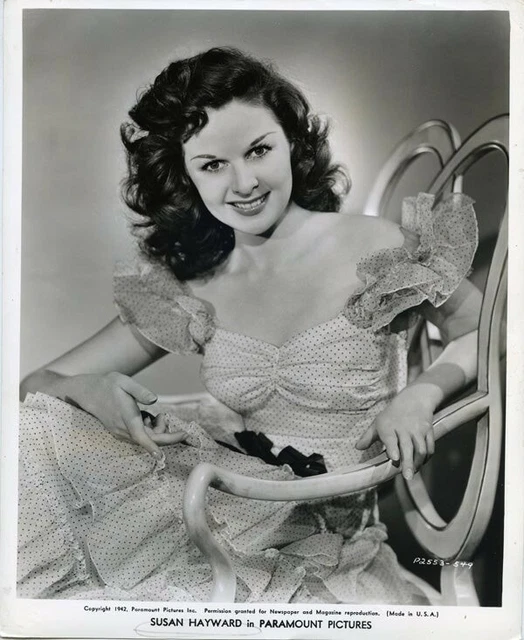 SUSAN HAYWARD EARLY 1942 Paramount Pictures Glamour Pose Original 8x10 Photo EUR 36,24 - PicClick FR