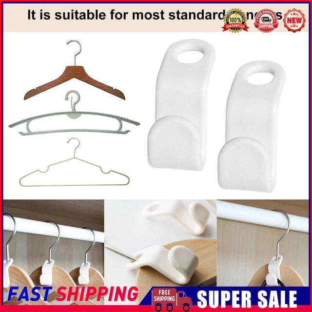 CLOSET PLASTIC CLOTHES Connection Hook - Mini Cascading Hanger Hook ...