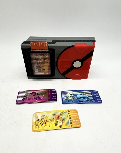 POKEMON POKEDEX SCANNER Tomy W/ 4 Reference Cards 2013 Vintage Nintendo ...