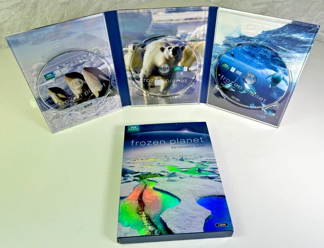 FROZEN PLANET DVD Boxset Complete Series David Attenborough 3 Discs EUR ...