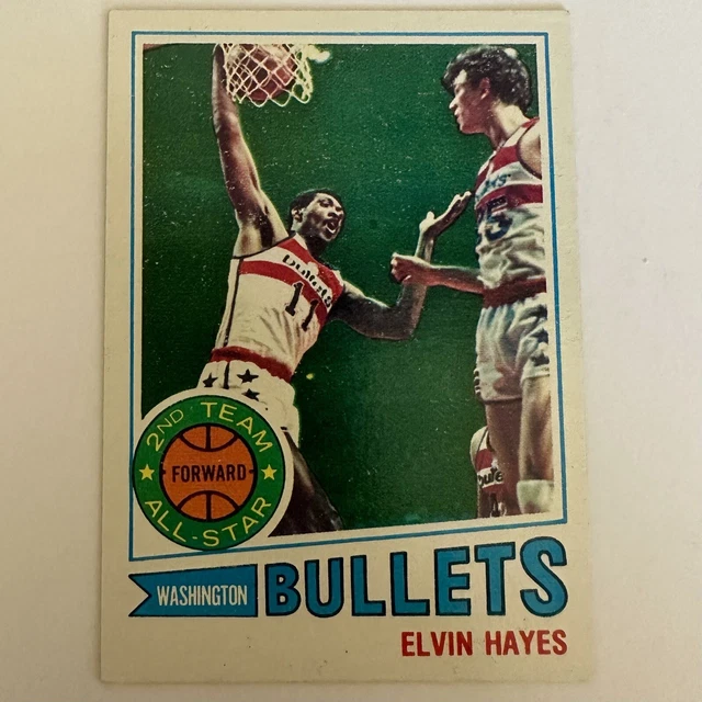 1977-78 TOPPS HOF Elvin Hayes/Washington Bullets #40/excellent état 🙂 🙂 ...