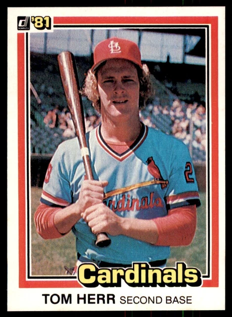 1981 CARTE DE baseball Donruss Tom Herr St. Louis Cardinals #68 EUR 2 ...