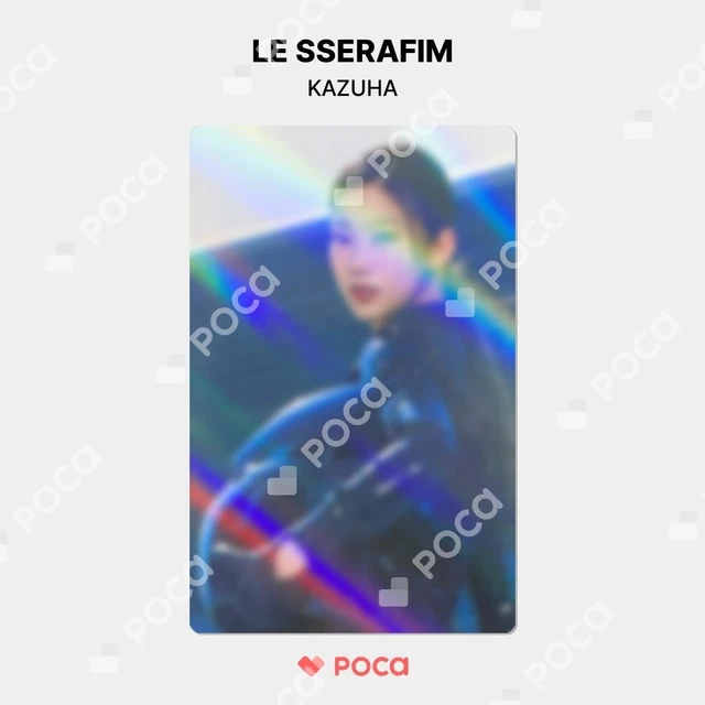 [LE SSERAFIM KAZUHA] Carte photo caritative FEARLESS MUSICPLANT EUR 12,71 - PicClick FR