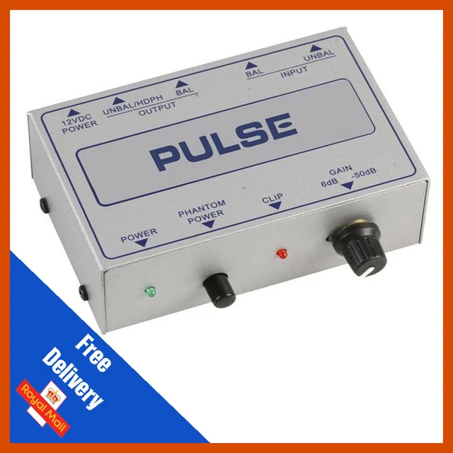PULSE MICROPHONE PRE-AMP Single Channel Mic Pre Amplifier £39.99 ...