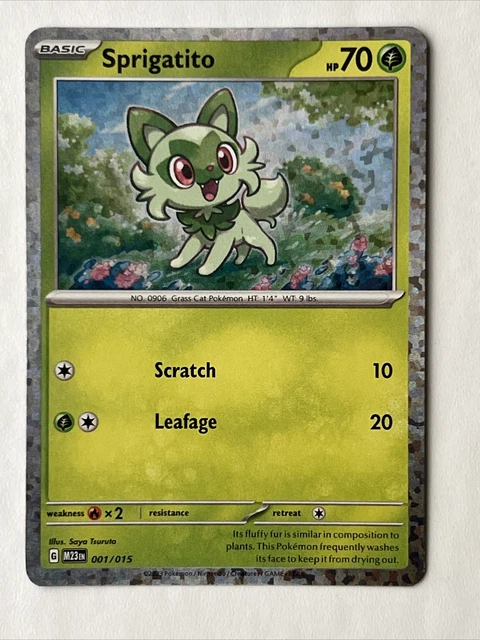 SPRIGATITO 001/015 - Holo - McDonald’s 2023 Pokemon TCG Card M23en - NM ...