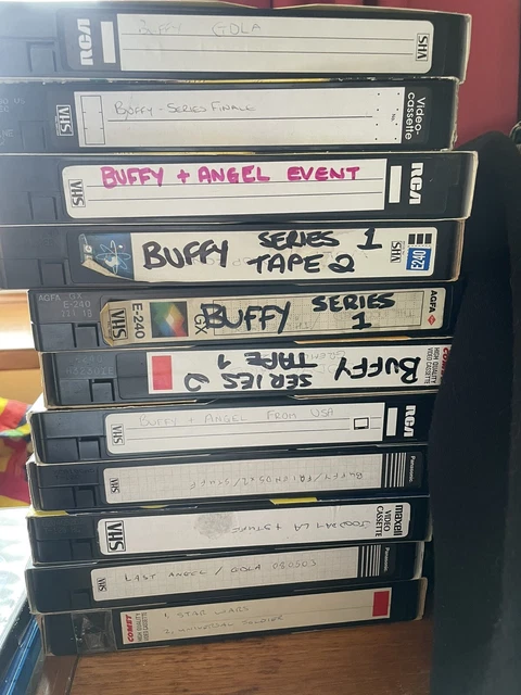 USED RECORDABLE BLANK VHS Tape Bundle PAL NTSC Buffy GDLA X 11 £35.00 ...