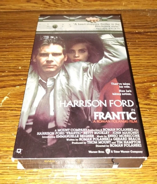 FRANTIC (VHS, 1991, Warner Bros, Studios) Harrison Ford $13.99 ...