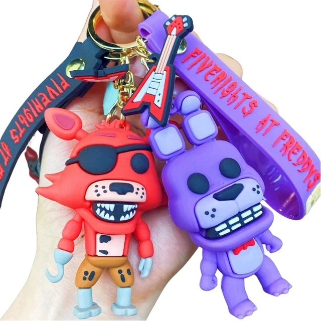 FIVE NIGHTS AT Freddy's Keychains Cosplay FNAF Doll Car Key Ring Bag ...