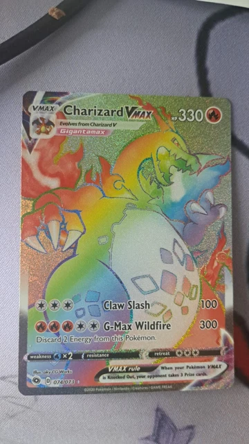 POKÉMON TCG - Charizard VMax - 074/073 - Champion's Path - Rainbow ...