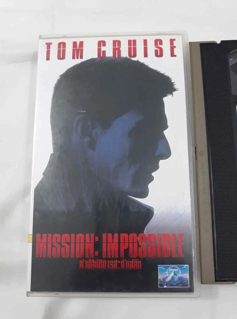 VHS MISSION IMPOSSIBLE VHS TOM CRUISE VHS Mission Impossible Video Tape ...