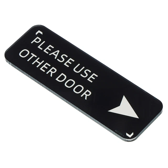 6&X2& PLEASE USE Other Door Right Arrow Sign Self Adhesive Sticker $18. ...