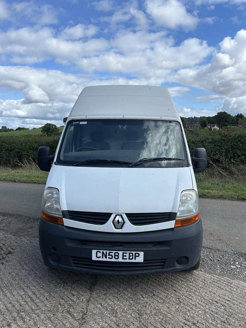 RENAULT MASTER 2008 High top Long wheel base, White Van. Years MOT £ ...