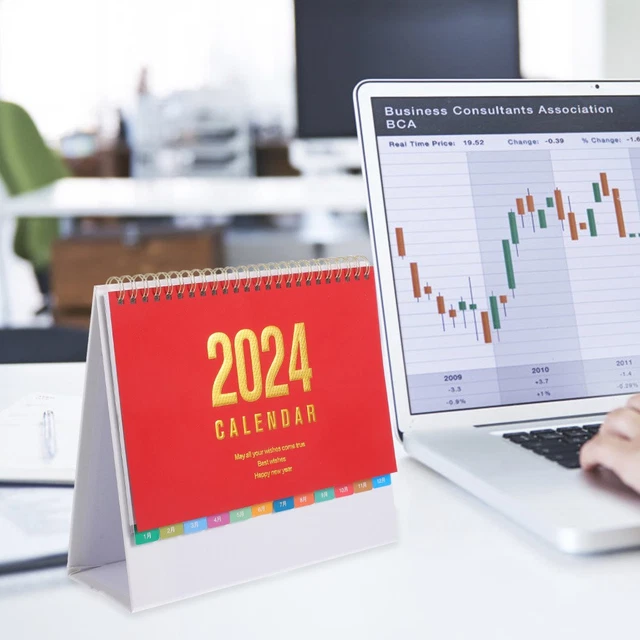 CALENDRIER DE PLANIFICATION Bureau Freestanding Calendar Petit Pour EUR ...