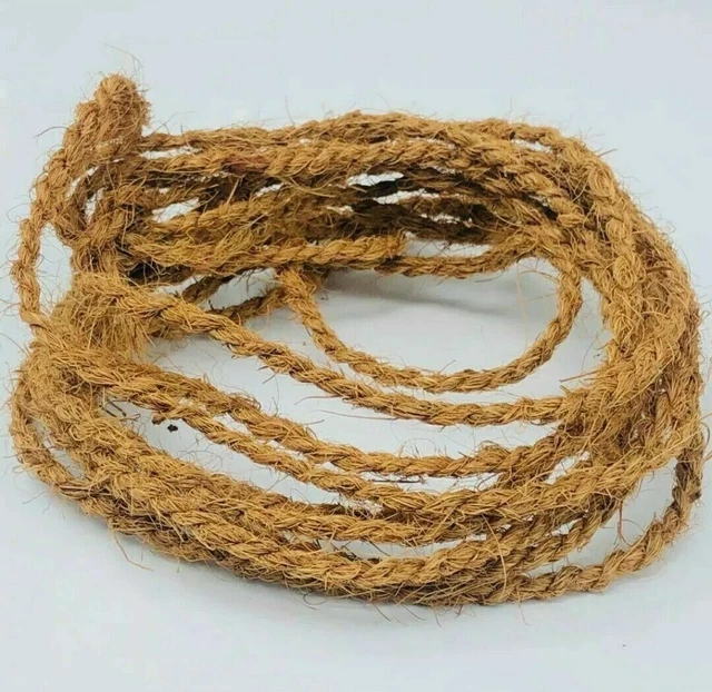 COCONUT COIR HUSK Twisted Fiber Rope Reusable Eco-Friendly Handmade ...