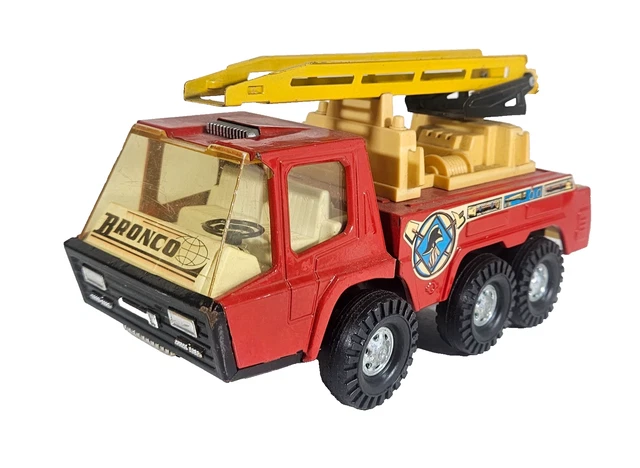 VINTAGE BRONCO J. Gozan No. 2521 Diecast Model Fire Truck 1970s Car ...