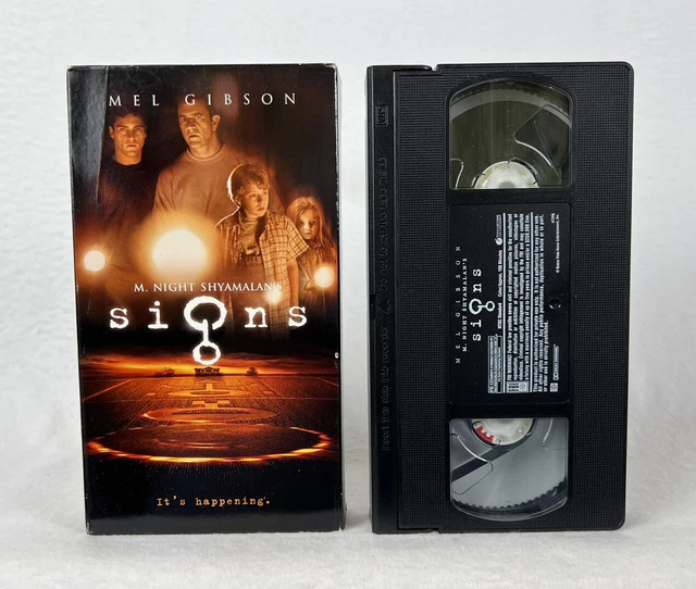 SIGNS (VHS, 2003) M. Night Shyamalan Mel Gibson Thriller £3.61 ...