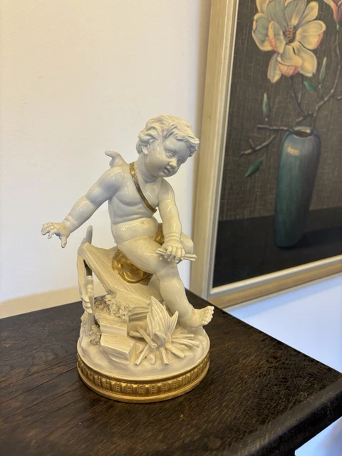 ALGORA PORZELLAN FIGUR Engel Putte,weiß, Made in Spain EUR 59,00 ...