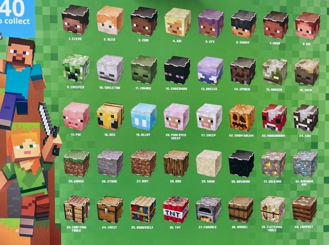 WOOLWORTHS MINECRAFT CUBEEZ Collectors Cubes 2025 | Pick Your Card $3. ...