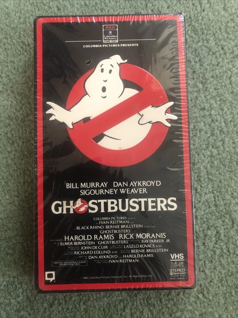 GHOSTBUSTERS VHS TAPE Original Red Border 1st Edition 1984 RCA Columbia ...