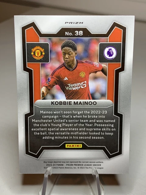 KOBBIE MAINOO RC 2023-24 Panini Prizm Scacchiera EPL Man United Hit EUR ...