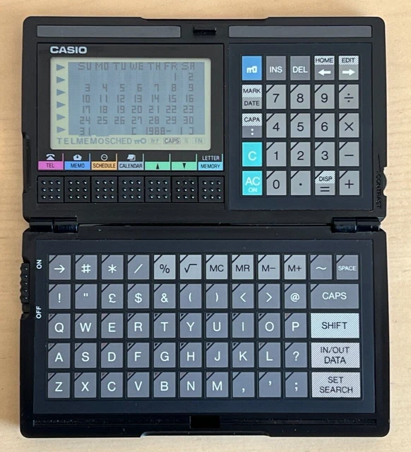 CASIO DIGITAL DIARY SF-4000 Vintage Calculatrice Calculator Rechner ...