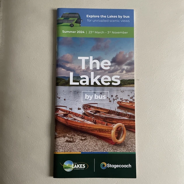 STAGECOACH THE LAKES Bus Timetable Summer 2024 £0.99 - PicClick UK