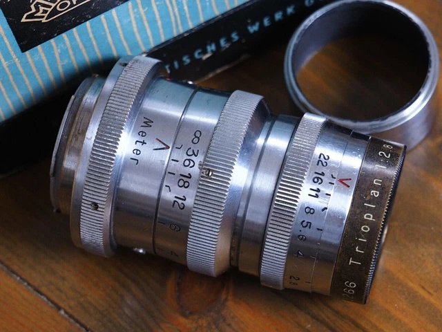 MEYER OPTIK TRIOPLAN 10 cm F 2.8 Exa/Exakta mount Pre War 1940 EUR 1. ...