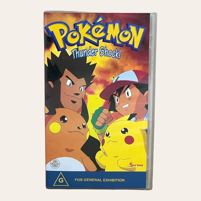 VINTAGE POKEMON - Thunder Shock! VHS Tape - Nintendo, Gamefreak, 1998 ...
