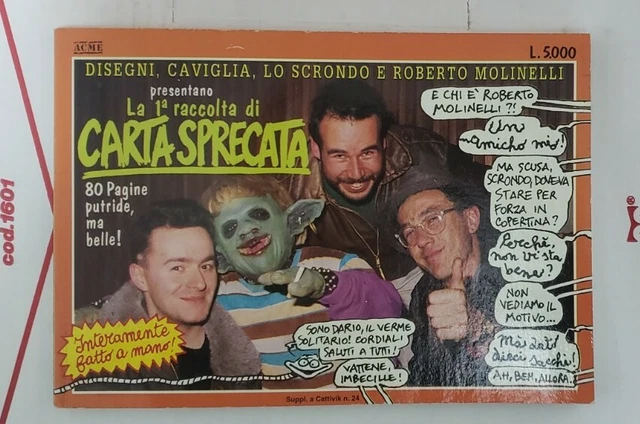 DISEGNI CAVIGLIA CARTA Sprecata 1a Raccolta 1989 Lo Scrondo Molinelli ...