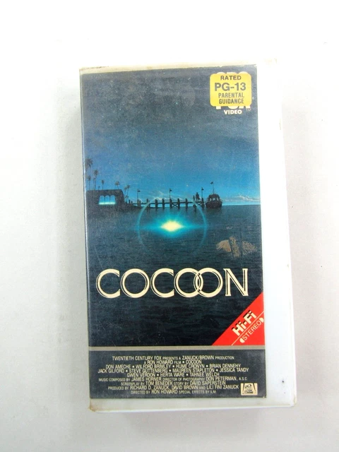 COCOON VHS CLAMSHELL Hi-Fi CBS Fox Sci Fi Drama Don Ameche Former ...