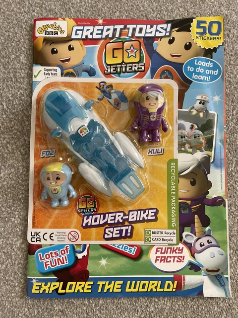 CBEEBIES GO JETTERS magazine #77 2023 Colouring stickers, Foz Xuli ...