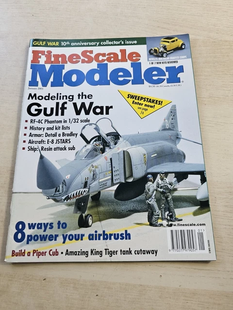 FINE SCALE MODELER Magazine January 2001 Gulf War RF-4C Phantom King ...