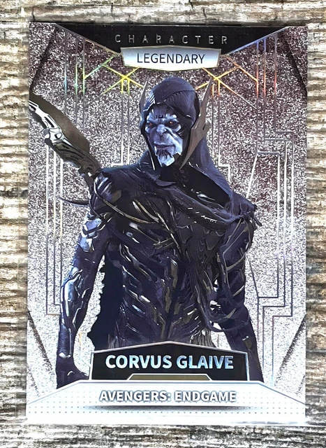 2023 MARVEL INFINITY Saga Finding Unicorn Origin Corvus Glaive Holo ...