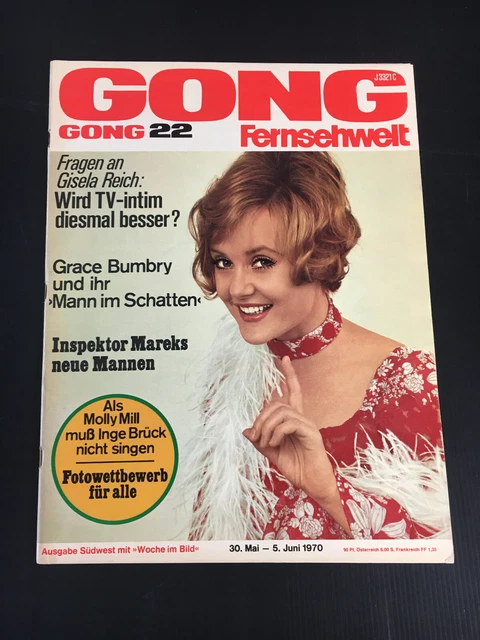 GONG 22/1970 MIT TV-Programm 30.5.-5.6.70 MISS MOLLY Lavi BEAT-CLUB ...