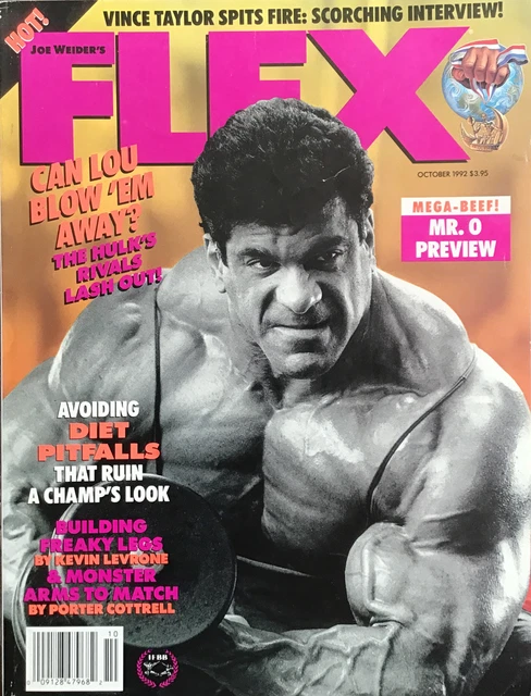 FLEX MAGAZINE AOÛT 1985 The Incredible Hulk Lou Ferrigno EUR 19,21 ...