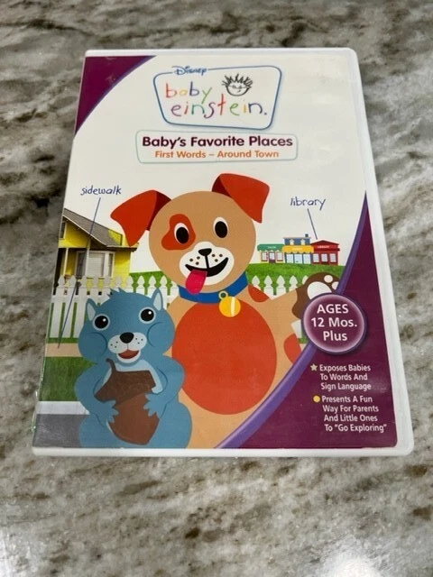 WALT DISNEY BABY Einstein Baby's Favorite Places First Words Around ...