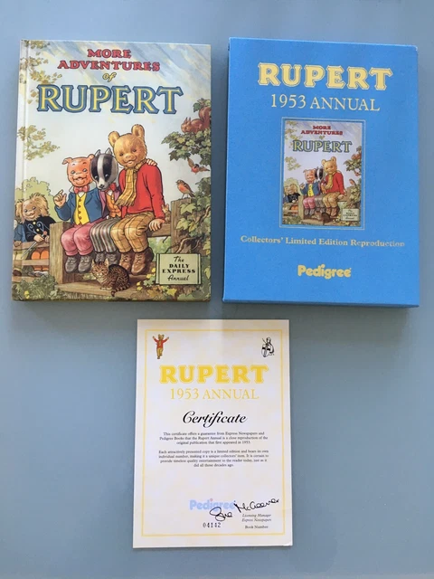 RUPERT ANNUAL 1953: Limited Edition Facsimile - Very Good Condition. £ ...