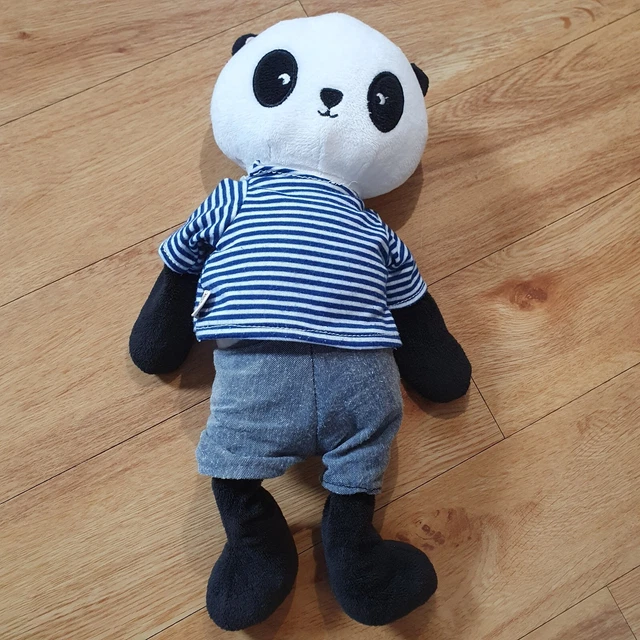 REX LONDON PANDA Milo Soft Toy Plush Teddy 12 Inches Black White Bear £ ...