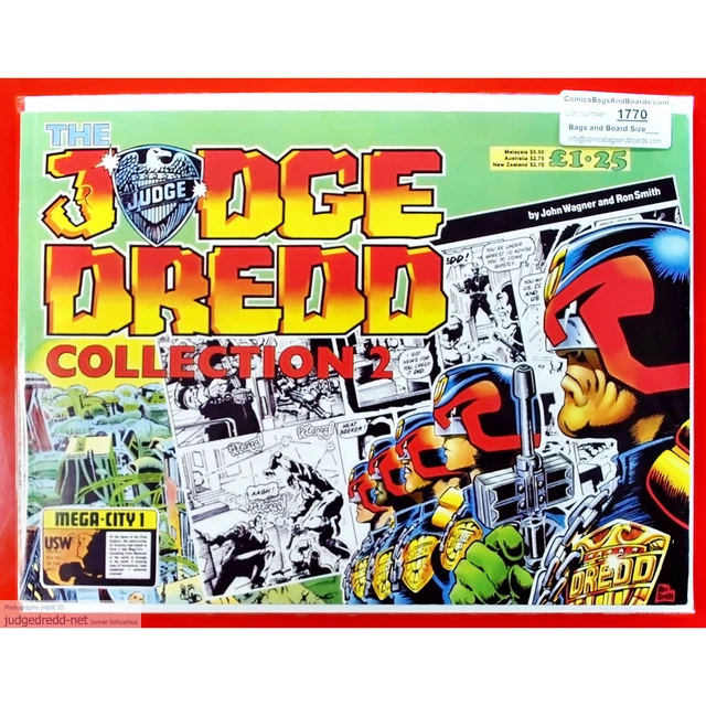 2000AD THE JUDGE Dredd Collection 2 Rare Vintage Comic Book Strips (Lot ...