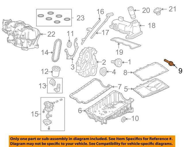 FORD OEM-ENGINE OIL Drain Plug F6TZ6730BA $10.06 - PicClick CA