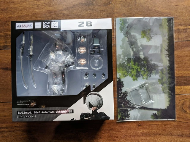 ANIPLEX BUZZMOD - NieR Automata Ver1.1a - 2B Action Figure + Bonus ...