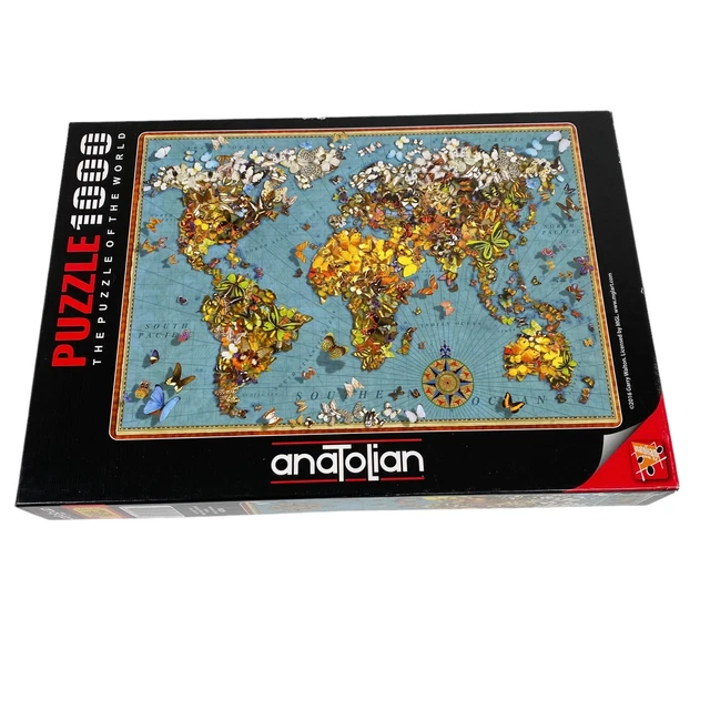 ANATOLIAN PAPILLON CARTE Du Monde Garry Walton 1000 Pièces Puzzle EUR ...