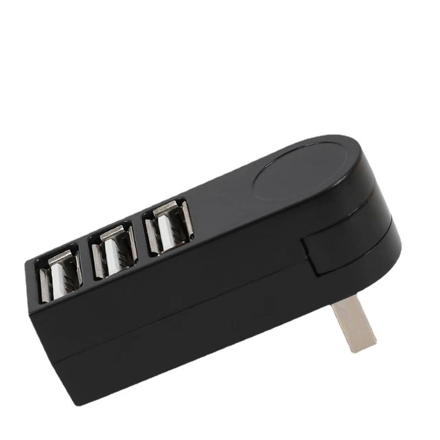 3-PORT ROTATE SPLITTER Adapter Hub for PC Laptop Notebook Mini 2.0-USB ...