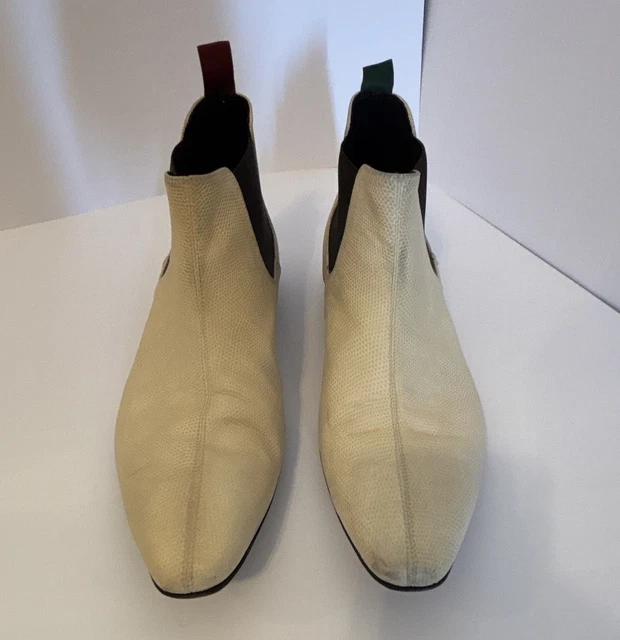 PAUL SMITH PS Paul Smith Men's Beige/cream Leather Chelsea Boots UK 10 ...