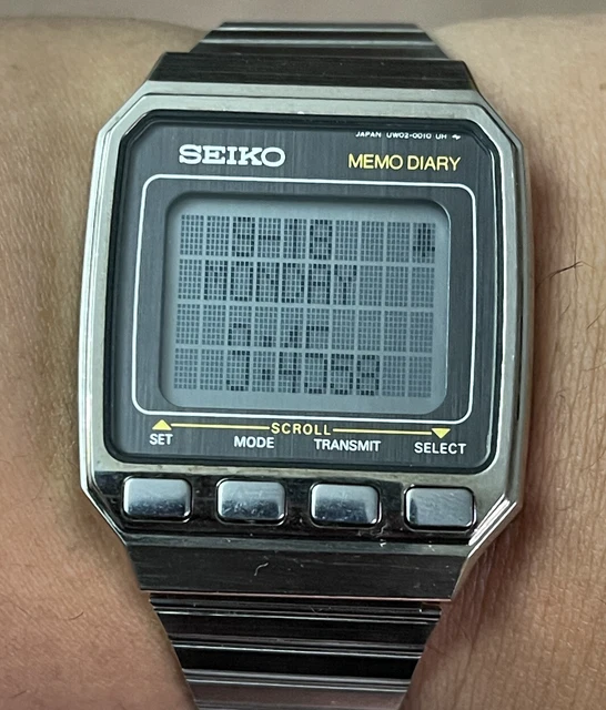 1984 SEIKO MEMO Diary Vintage Digital Watch £204.83 - PicClick UK