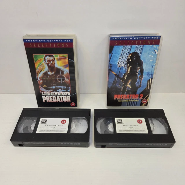 PREDATOR 1987 VHS + Predator 2 The Ultimate Hunter 1990 VHS £24.95 ...
