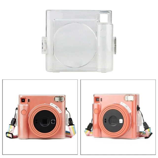HARD PVC CLEAR Protective Case Shoulder Strap for Fujifilm Instax ...