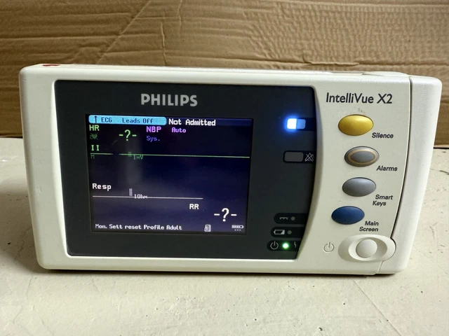 PHILIPS INTELLIVUE X2 PATIENT MONITOR MODULE Fast EASI M3002A ECG SPO2 ...